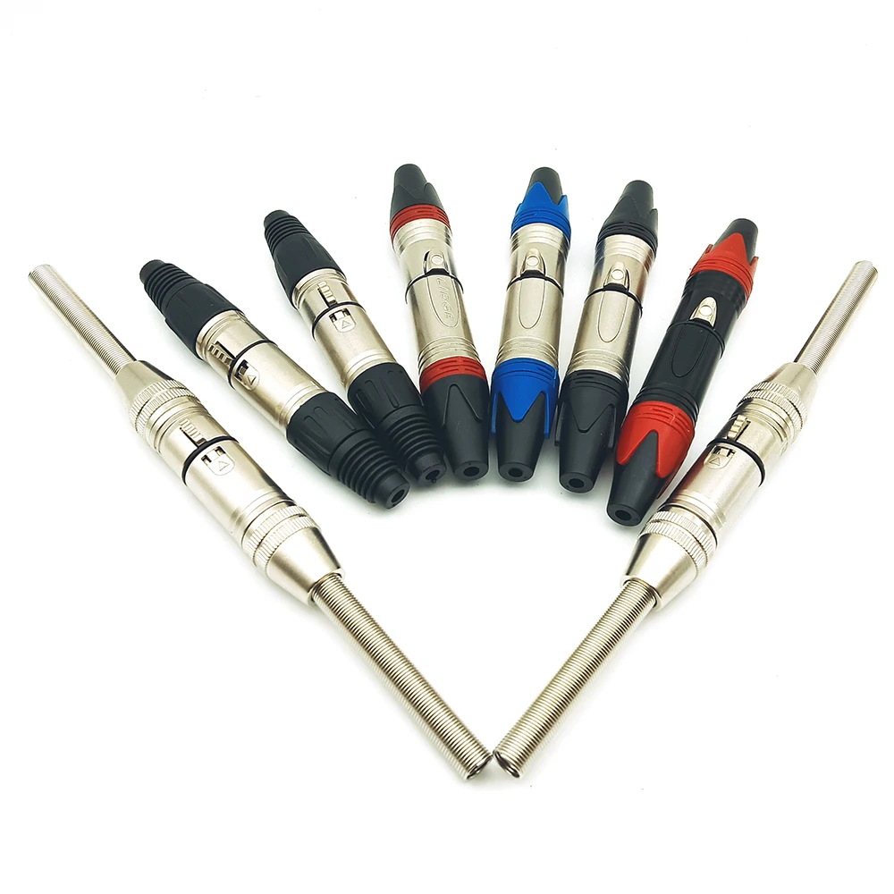 Aio Kingsun 3 Pin Male Female Xlr Connector Microphone Plug Adapter Mic ...