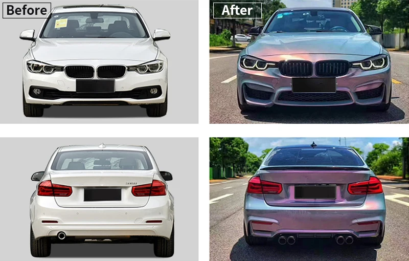 Auto Car Full Set M3 Conversion Facelift Rear Front Bumper Bodykit Body ...