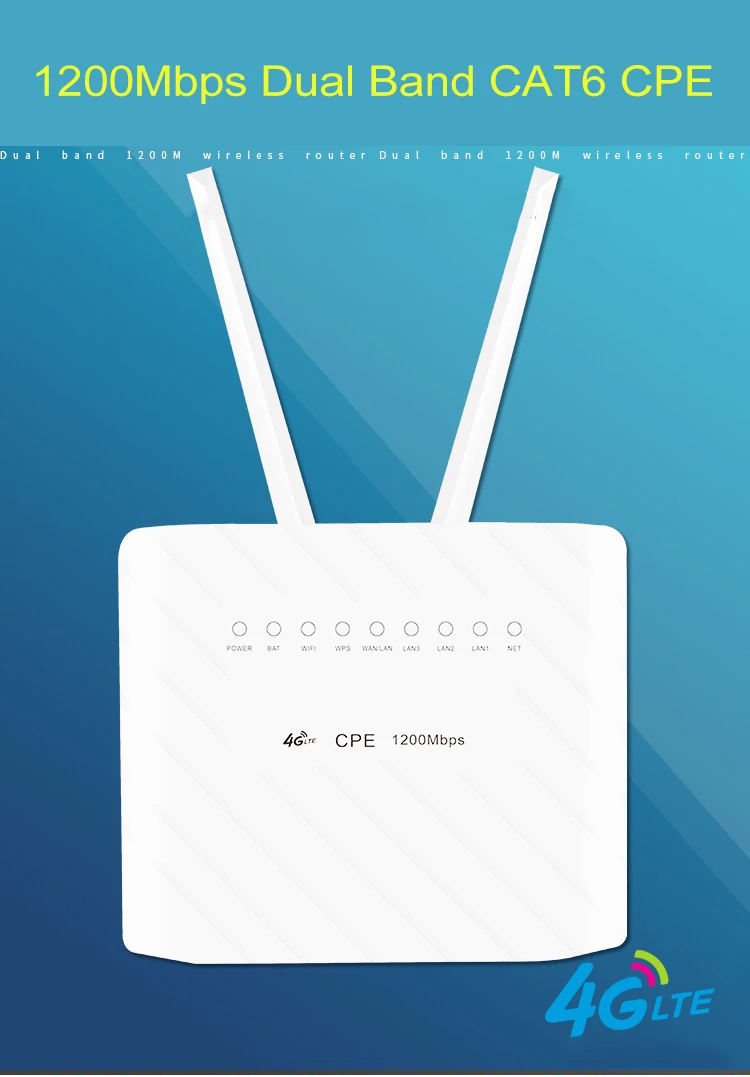 1200mbps Cat6 4g Cpe 1wan+3lan 1200mbps Dual Band Cat6 Indoor Cpe ...