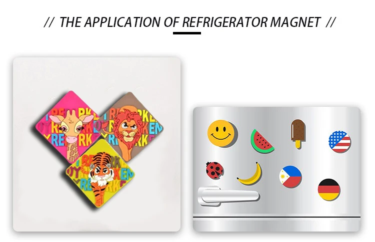 Custom Logo Sticker Fridge Magnets - Durable & Magnetic