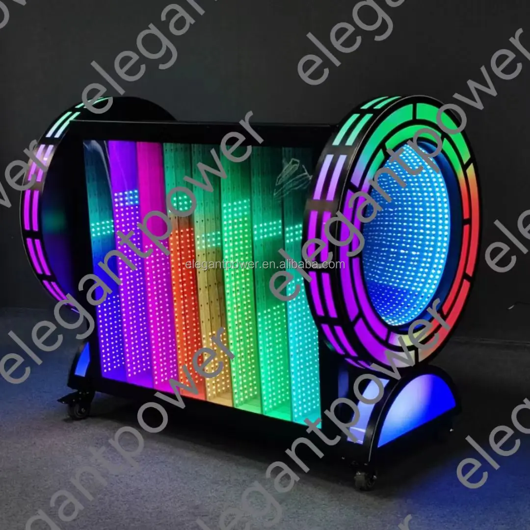 2024 Luxury DJ Booth - LED Lights, Video Wall, & Touchscreen