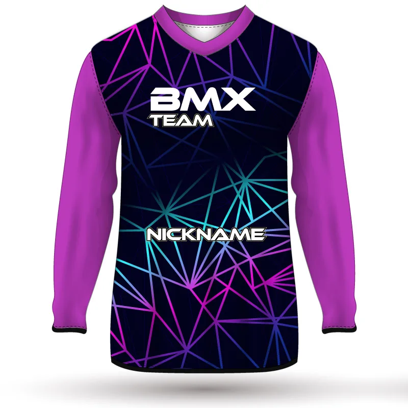 Custom BMX Uniform Designs - Long Sleeve Sublimated Jersey