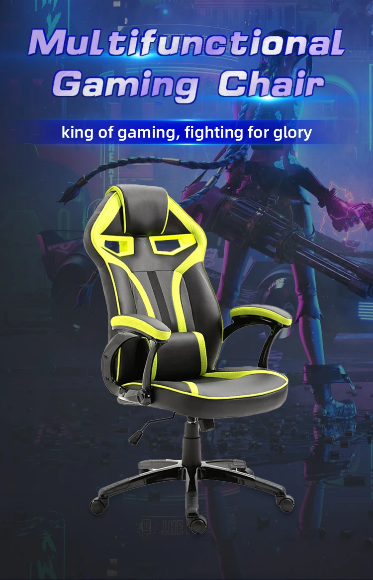 Modern Design Ergonomic Racing Game Chair With Swivel Pu Leather Office ...