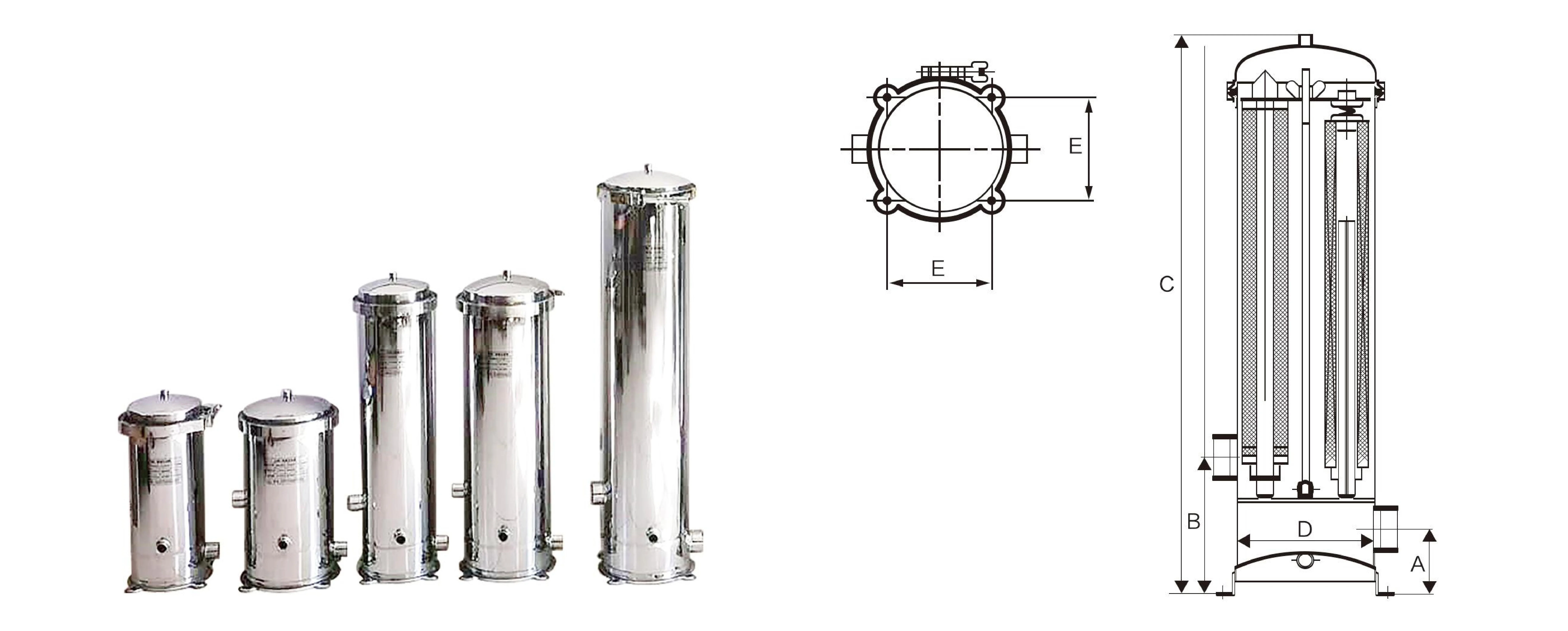 Flat-Bottomed Leg-Type Precision Filter for Water Treatment Pre ...