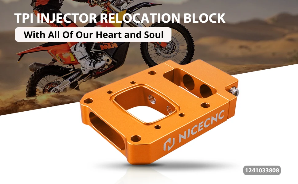 Nicecnc TPI Fuel Injector Relocation Block for KTM 250 XC-W