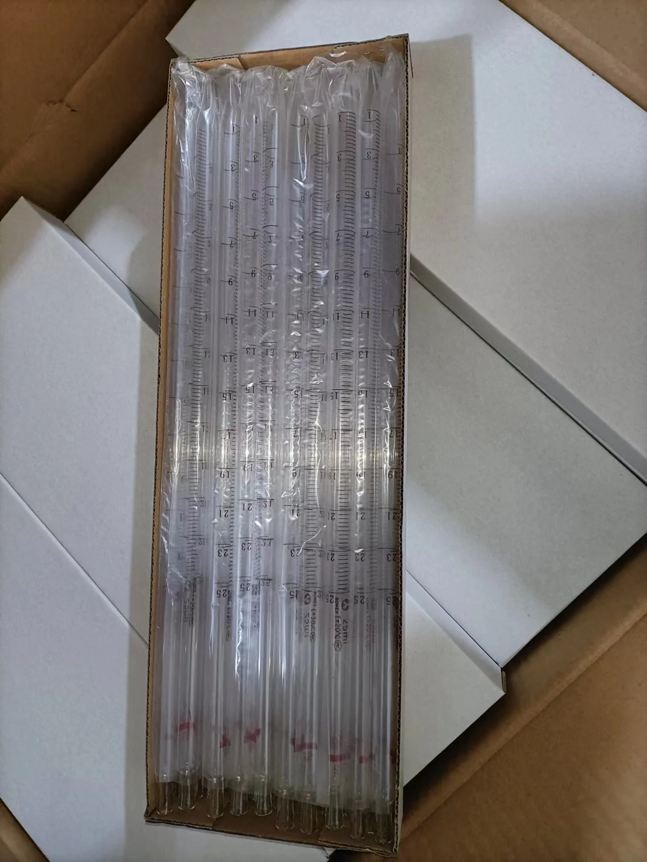 Laboratory Glass Serological Measuring Pipette - Graduated Glass ...