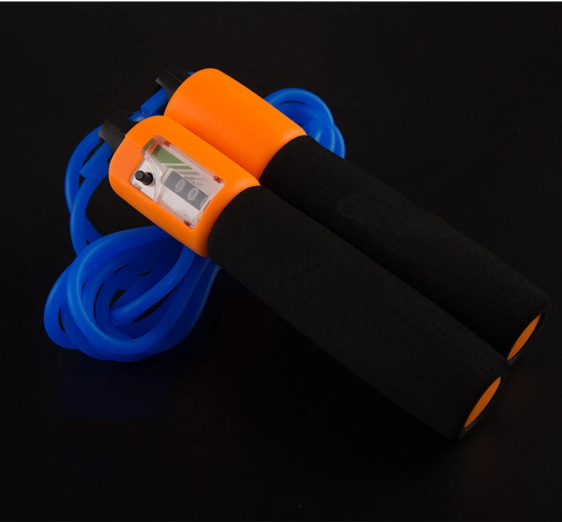 Foam Handle Adjustable Counting Jump Skip Rope Skipping Wire Sports ...
