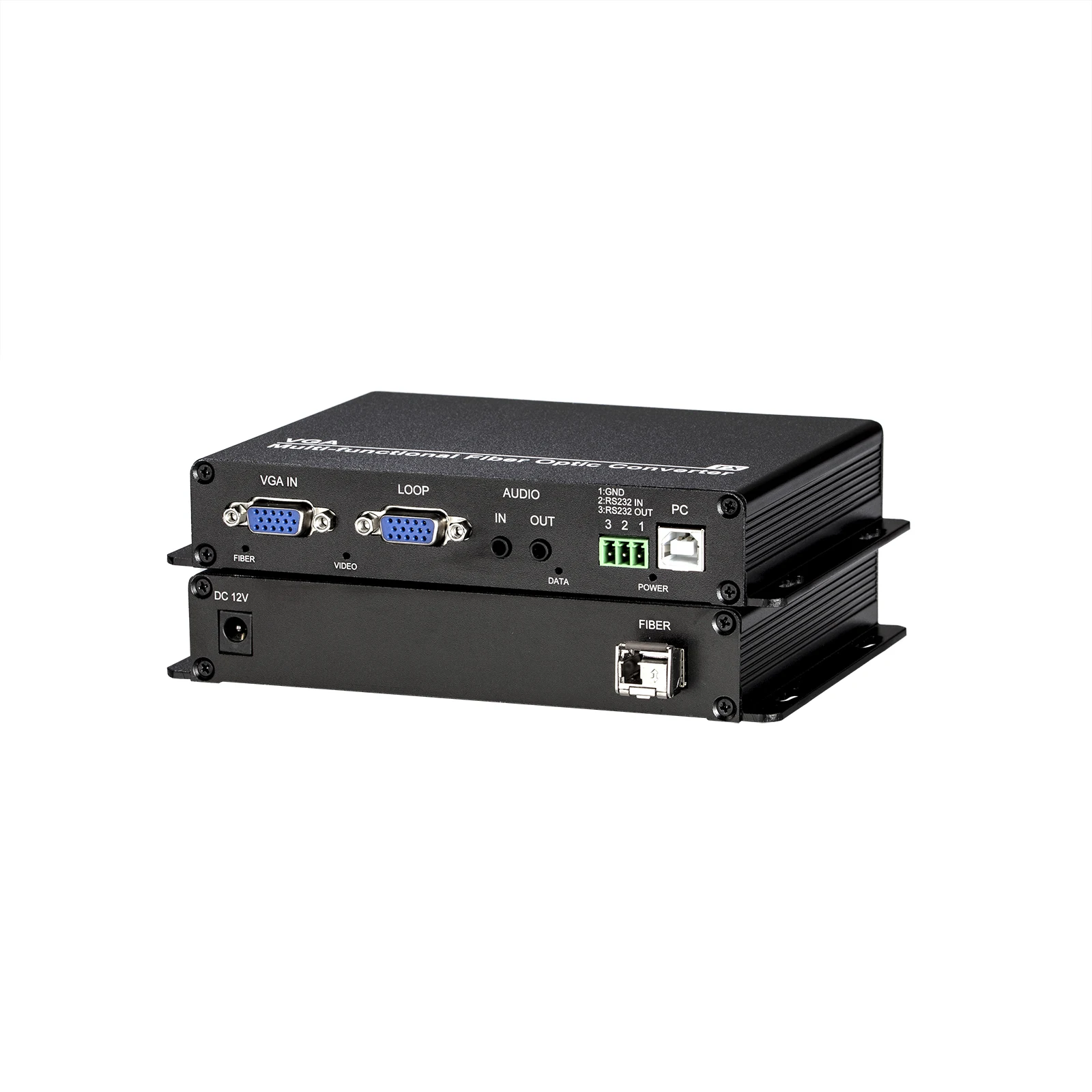 HO-LINK VGA Extender over Fiber Converter for DVR/NVR