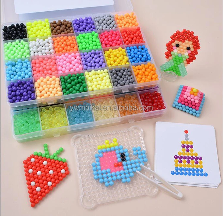 48 Colours 5mm Magic Water Sticky Beads Puzzle - Educational Toy