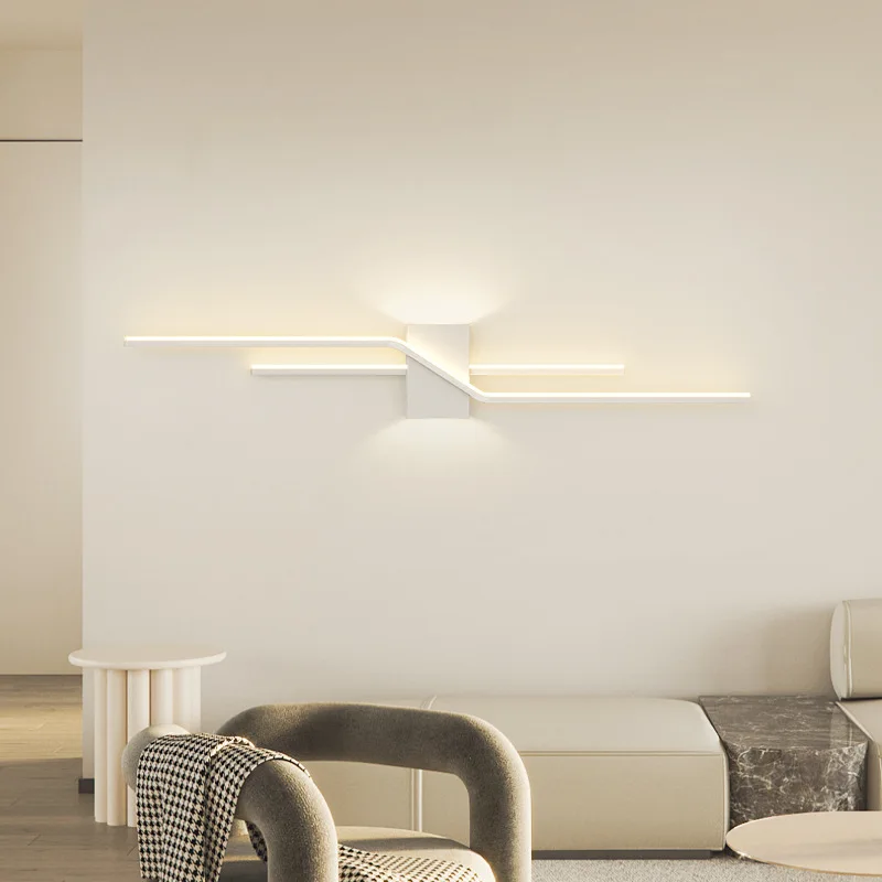 Art Grille Living Room Tv Backdrop Wall Lamp Minimalist Bedroom Bedside ...