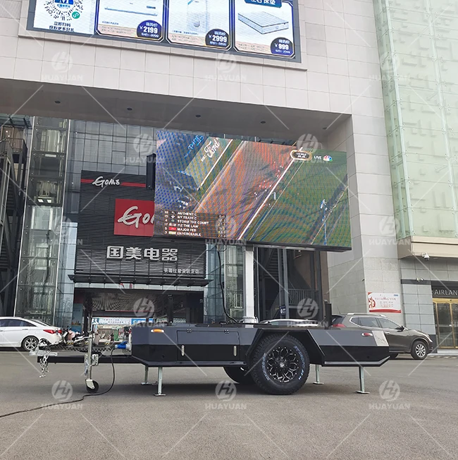 Mobile LED Advertising Trailer - Outdoor Display Solutions
