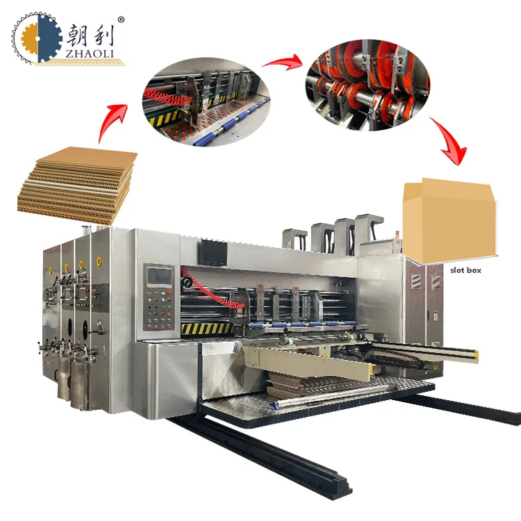 Flexo Corrugated Carton Box Printer Die Cutter Machine - Buy Corrugated ...