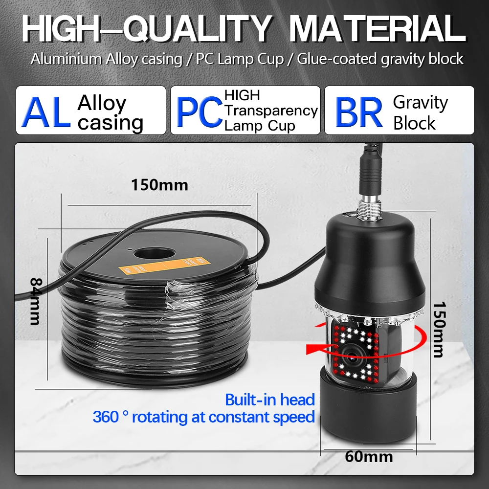 200m Underwater Observation Camera Deep Sea Ocean 360 Degree Underwater ...