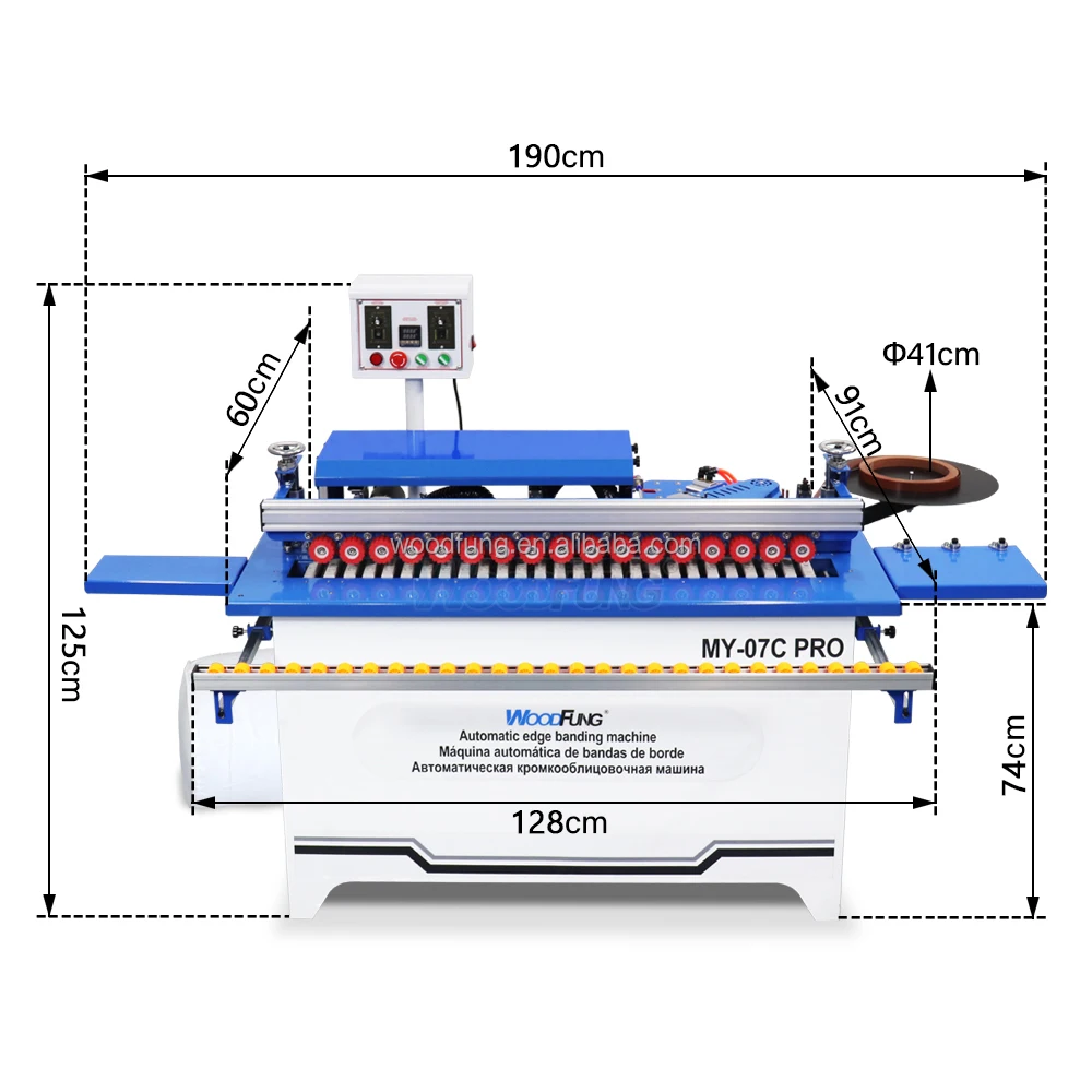 Speed-adjustable Portable Small Circular Board Edge Banding Machine ...