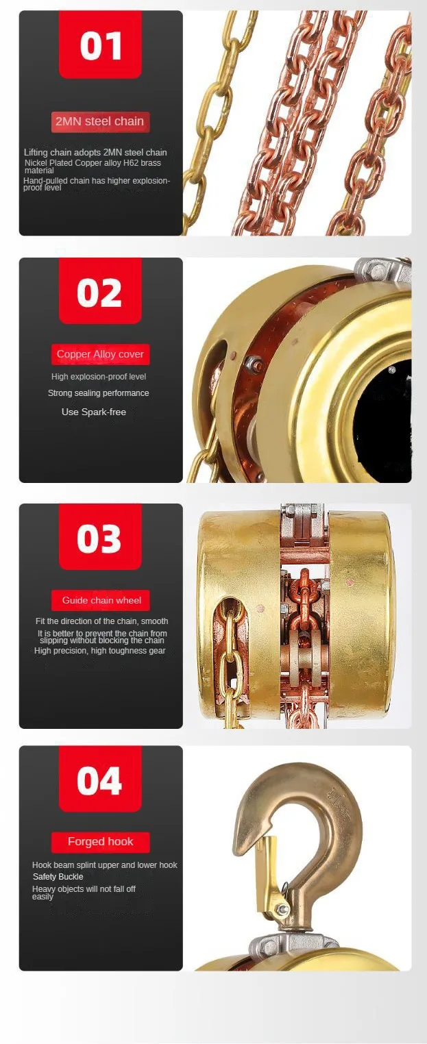 Manual G80 Black Lifting Pulley Chain Block - Buy G80 Black Lifting ...