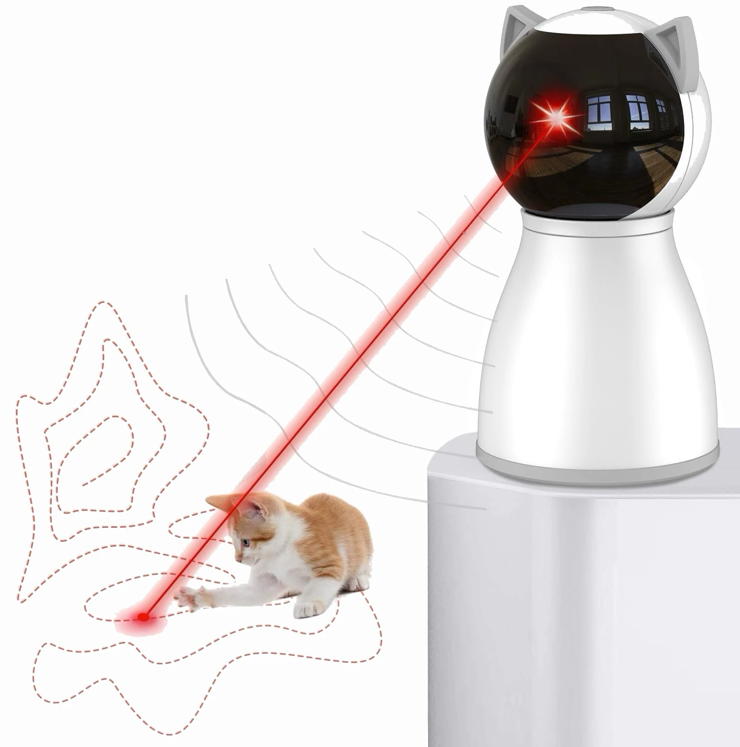 Automatic Cat Laser Toy New Upgrade 2024 Real Random Trajectory ...