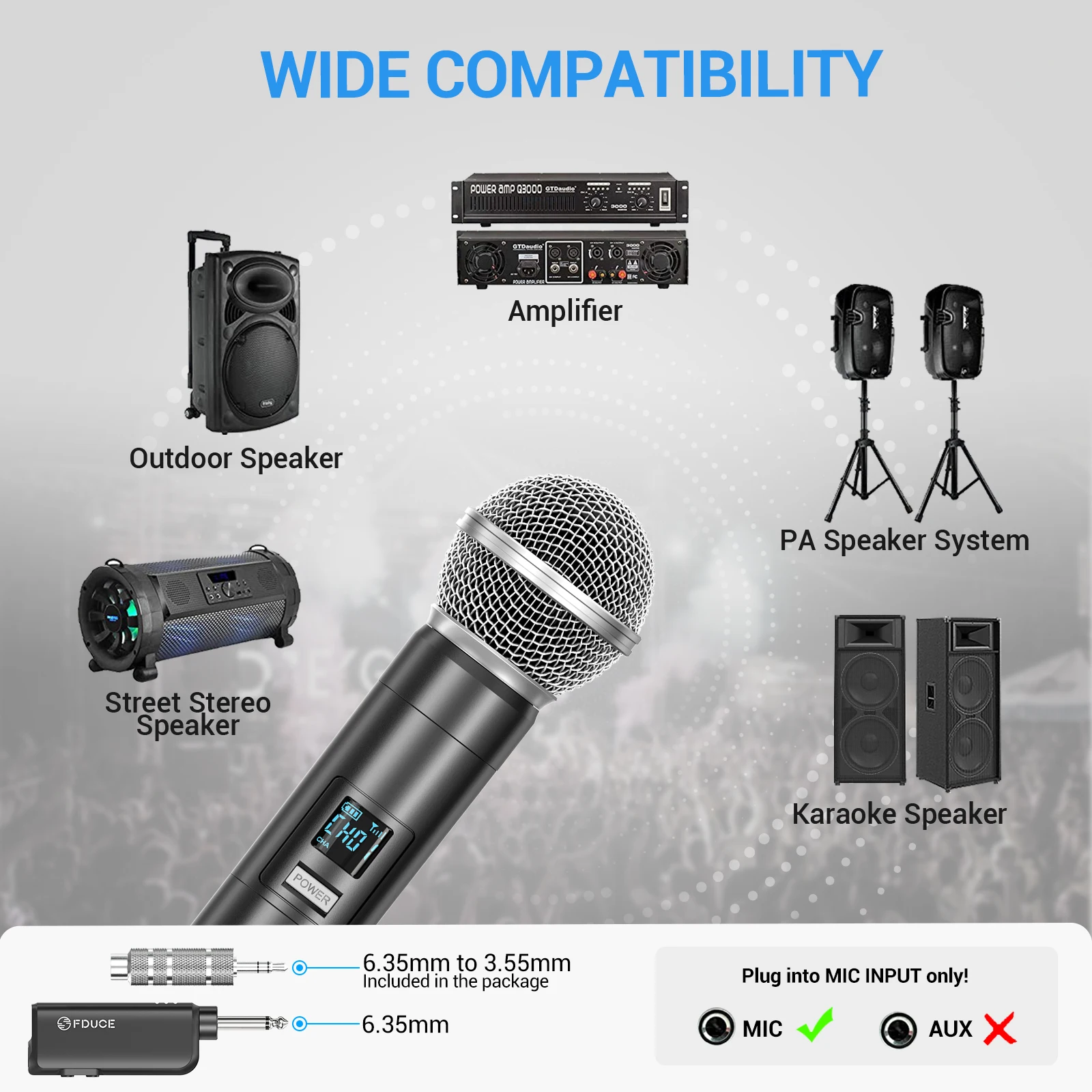 Best Universal Wireless Microphone UHF for Karaoke Singing