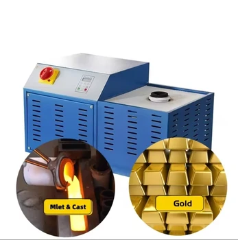 1kg 3kg 5kg Small Gold Melting Induction Crucible Furnace Mini Precious ...