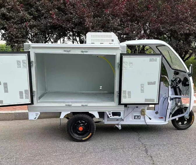Refrigerated Frozen Meal Delivery Truck Cold Chain Electric Tricycle ...