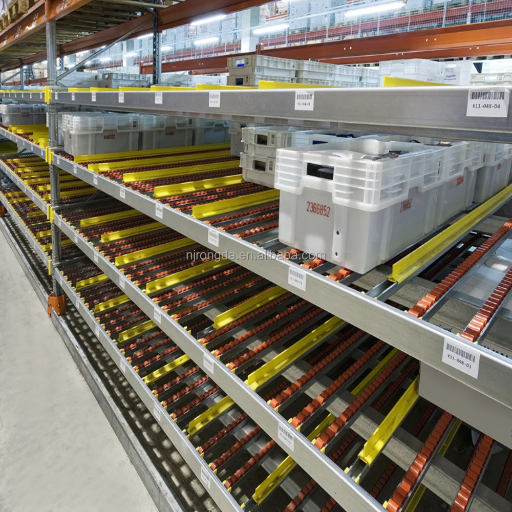 Gravity Carton Flow Racking With Wheels,Selective Warehouse Roller ...