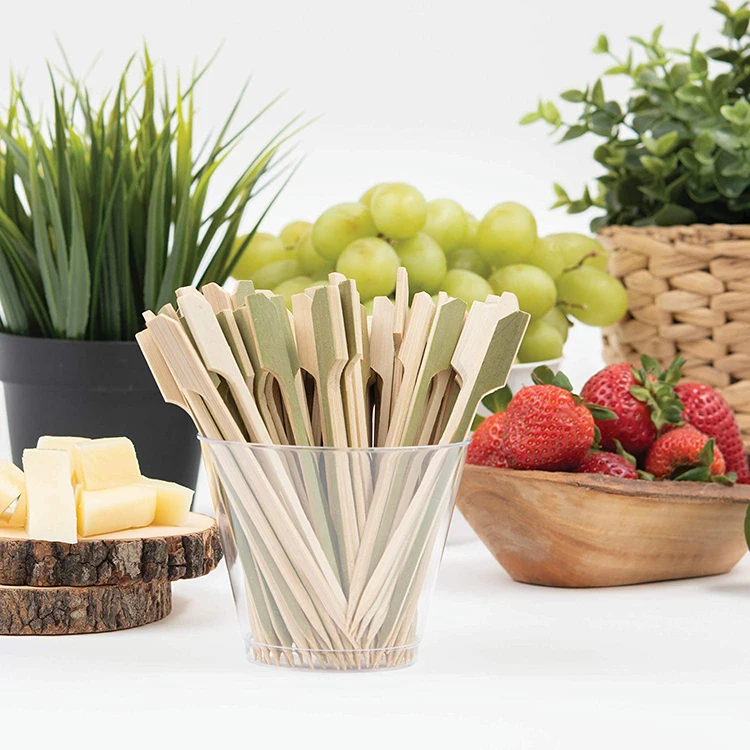 Eco-friendly Bamboo Paddle Teppo Picks Square Bbq Skewers With Custom ...