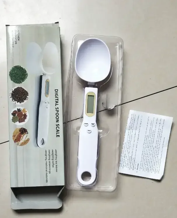 White Digital Measuring Spoon Digital Spoon Scale In Grams And Ounces ...