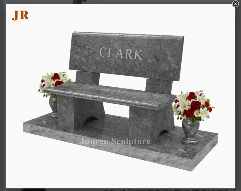 Cemetery Natural Stone Black Granite Marble Memorial Benches For Sale ...