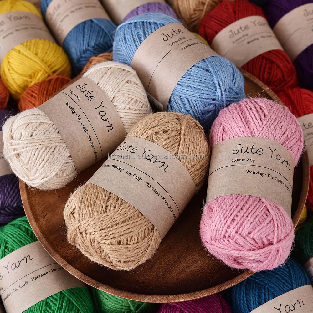 2MM Jute Yarn - Natural Jute Rope for Gift Wrapping