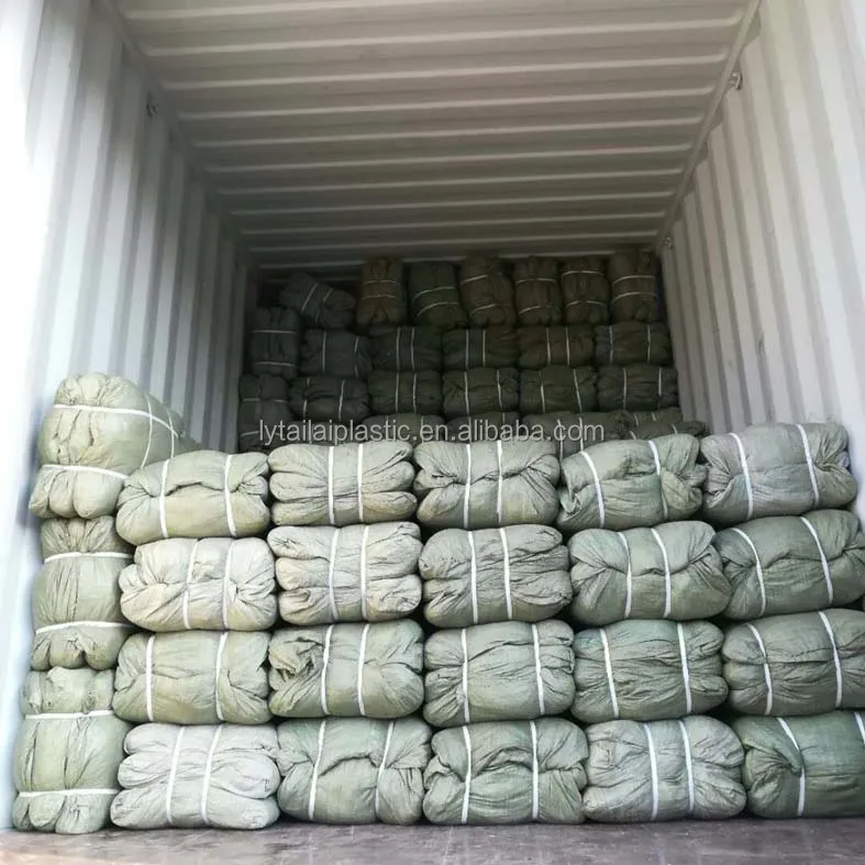 Recycle Pp Woven Sand Sack 25kg Green Construction Sand Packaging Bag ...