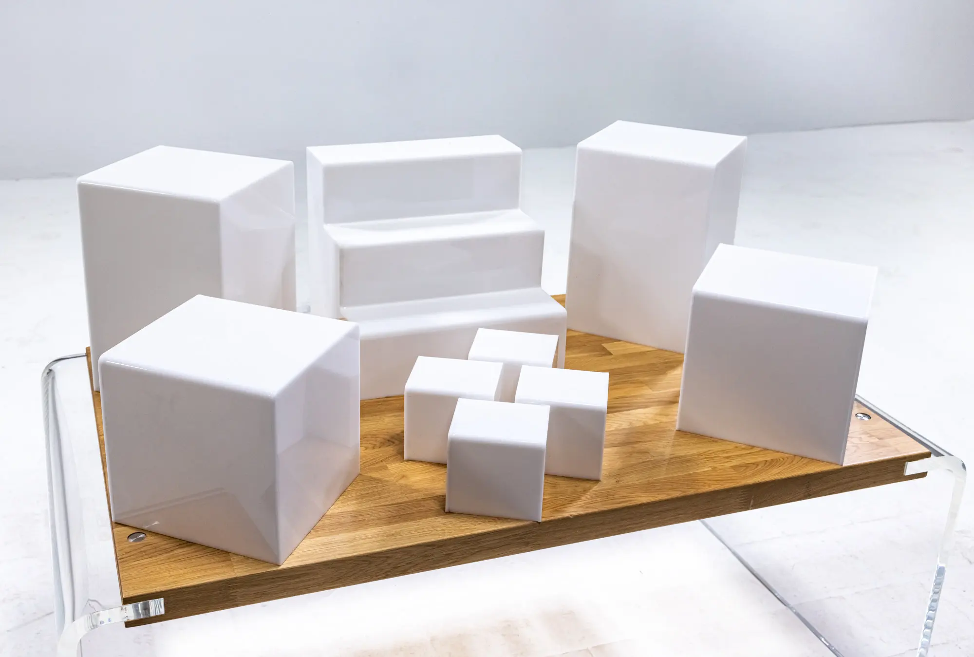 Factory Wholesale Custom Round Rectangle White Acrylic Catering Buffet ...