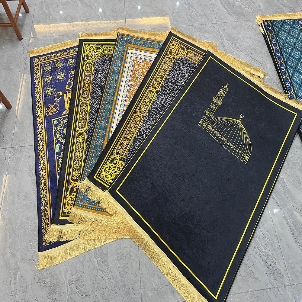 Muslim Prayer Rug-Islamic Turkish Velvet Rugs-Great Ramadan Gifts ...