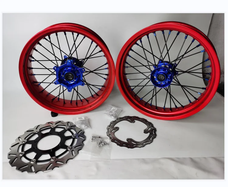 17 Inch Aluminum Alloy Motorcycle Super Motard Wheels For Crf450r ...