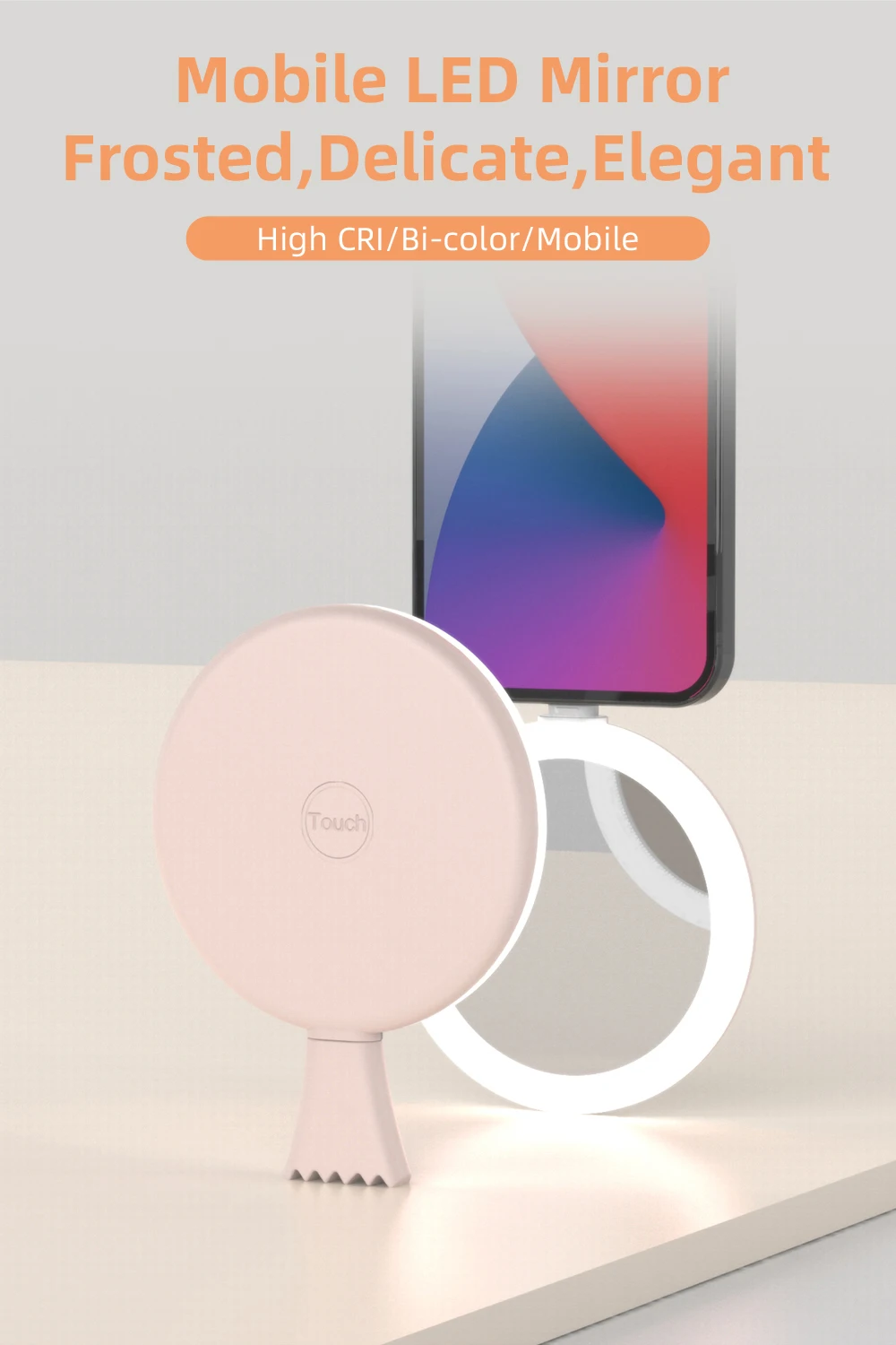 Patent Led Compact Mirror Without Battery Makeup Pocket Mirror For Lady ...