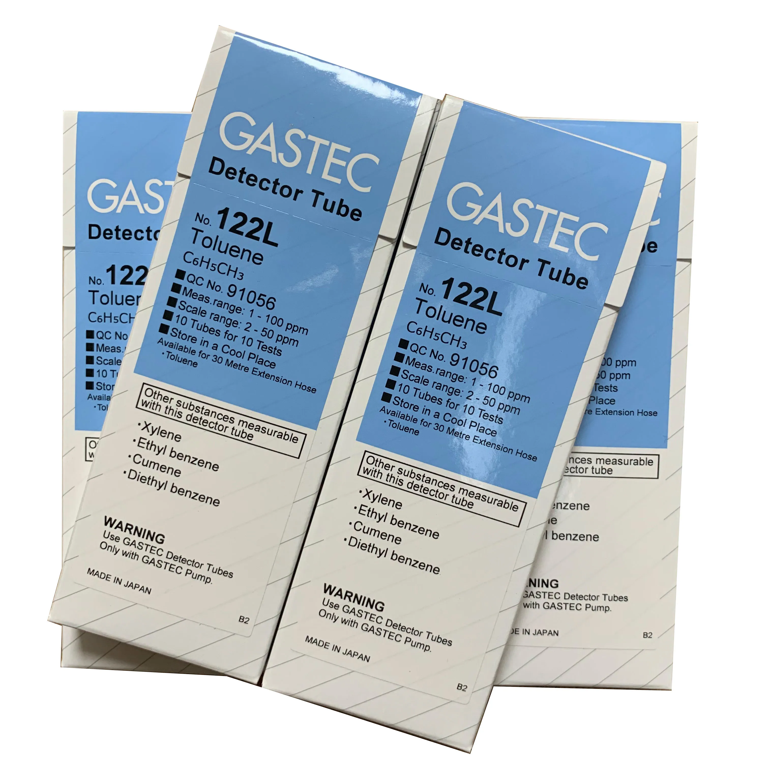 GAS Detector Tube for Measuring Toluene C6H5CH3 Gas No.122l GASTEC