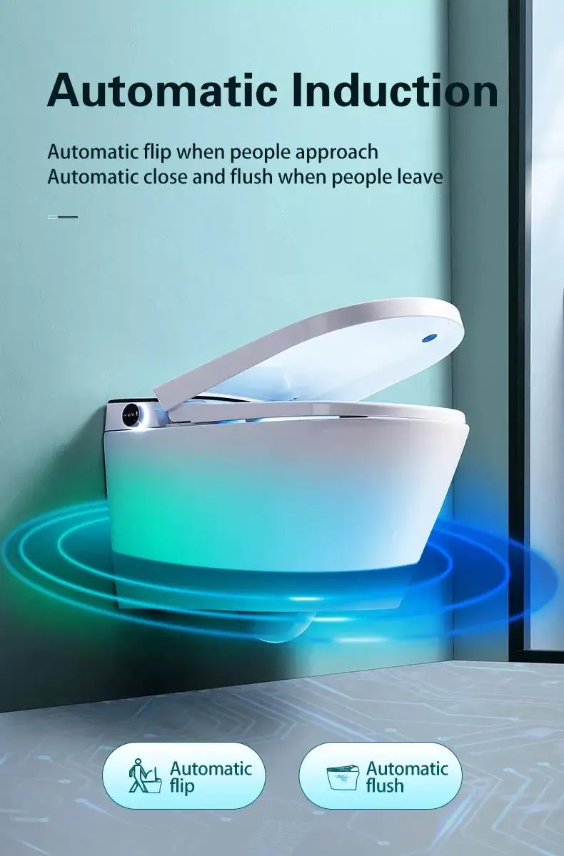 Watermark Electric Wc Foot Sensor Automatic Bidet Flush Bathroom Wall ...