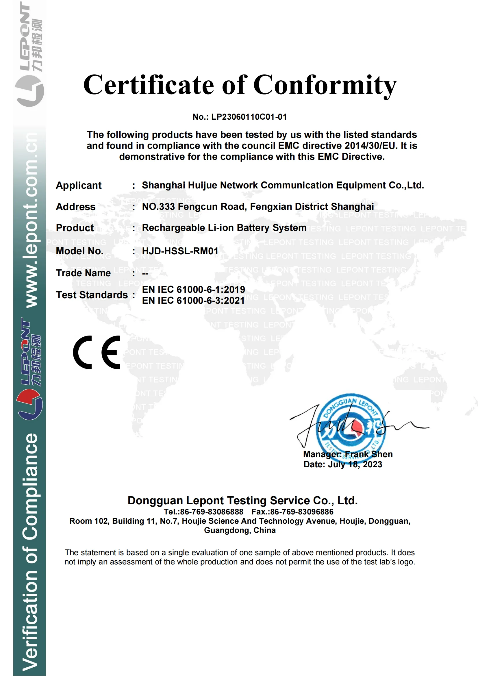 Bess 5mwh Solar Battery Energy Storage System - HJ-G0-5000L
