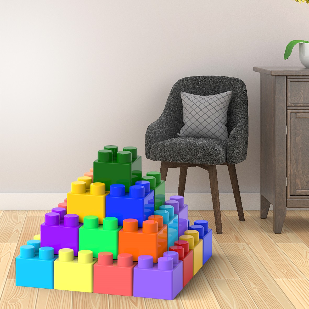 Giant Big Plastic DIY Construction Mega Building Block Sets for Kids