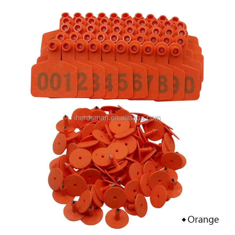 100pcs/set Animal Identification Mark Sheep Goat Pig TPU Ear Tags