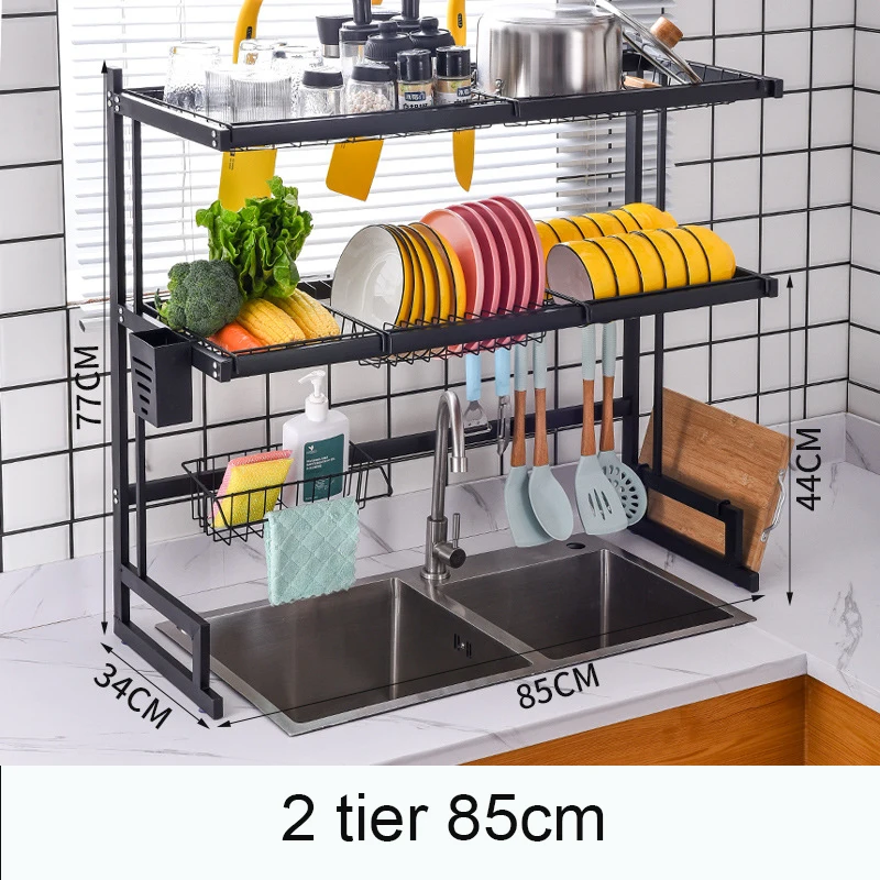 65cm Factory Sale Multifunctional Kitchen Steel Rack Storage Shelf Over ...