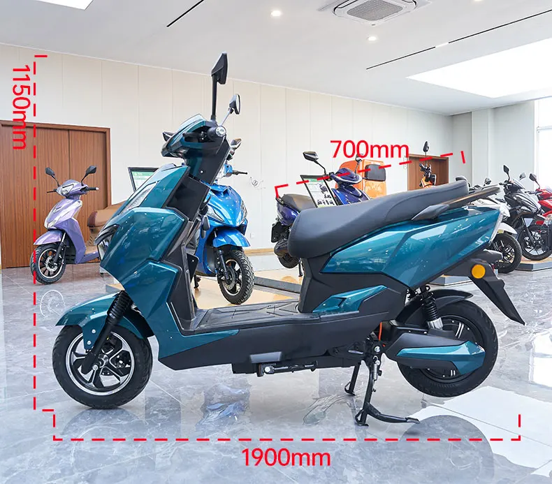 CKD SKD 2 Wheel Moped Electric Motorcycle Adult 40-50km/h Speed 55-70km ...