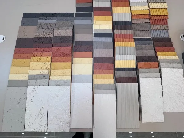 Golden Travertine Look Glazed Slab Tiles for Curved Surfaces