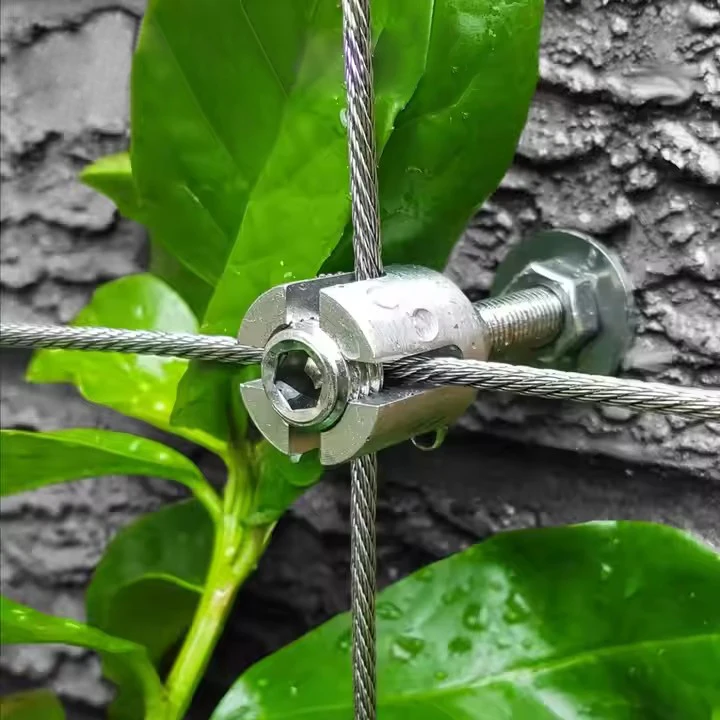 Galvanized Stainless Steel Cable Cross Clamp Garden Wire Trellis Kit ...