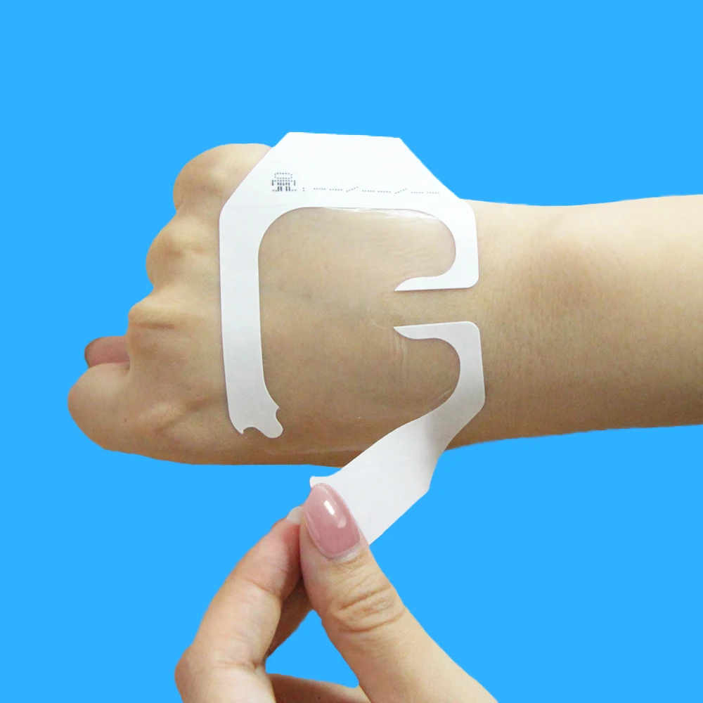 Disposable Sterile Iv Cannula Dressing Pu Film Fixation Wound Dressing ...