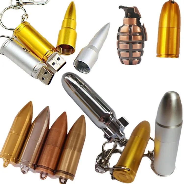Custom Metal Pen Drive Grenade Gun Usb Cle Flash Memory Stick 1gb 64gb ...