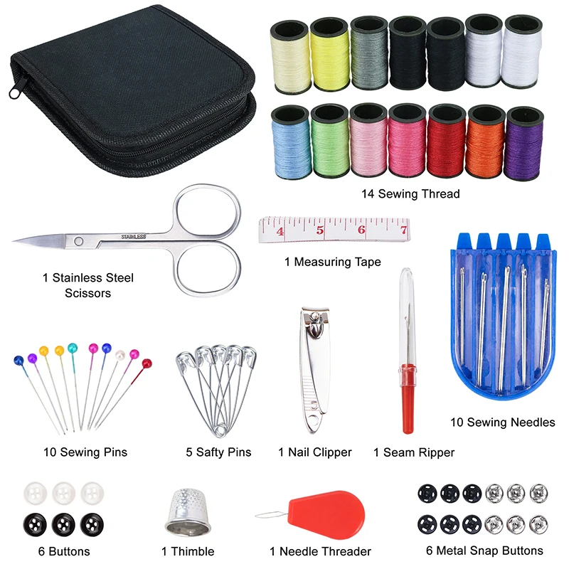 Factory Hot Sale Portable Pocket Size Sewing Kit Custom 1 Set Portable ...