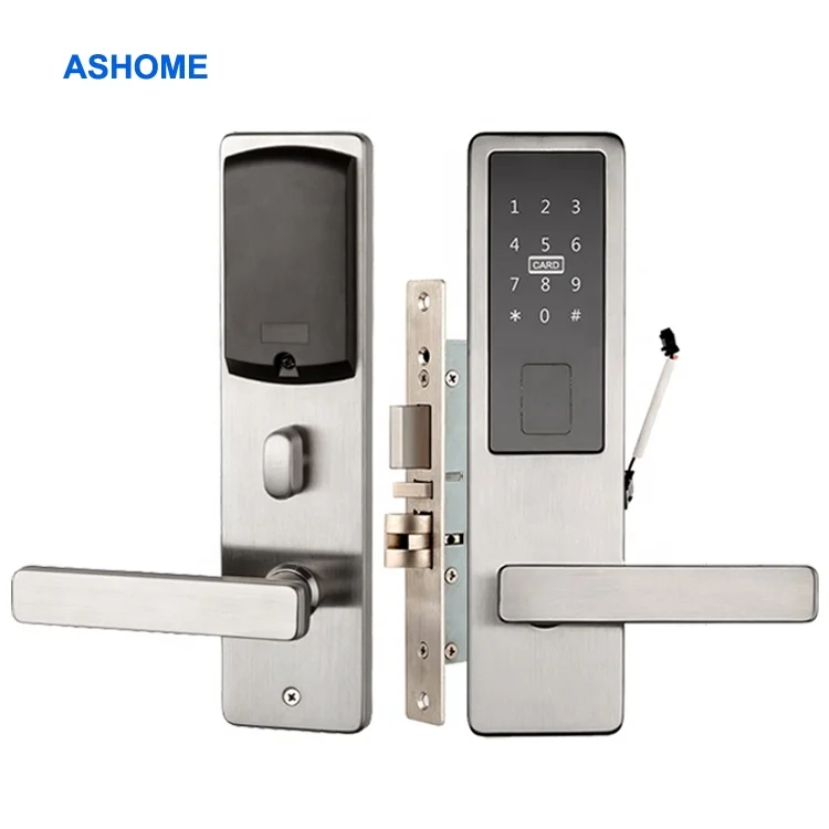 304 Stainless Steel Smart Hotel Lock System Keyless Electronic Security ...