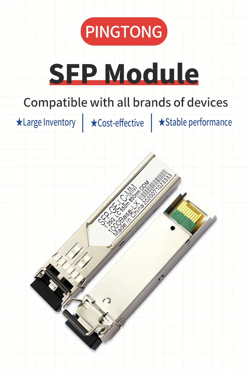 Wholesale SFP Cheap Price 1.25G SFP 20km 1550/1310nm SC Connector fiber ...