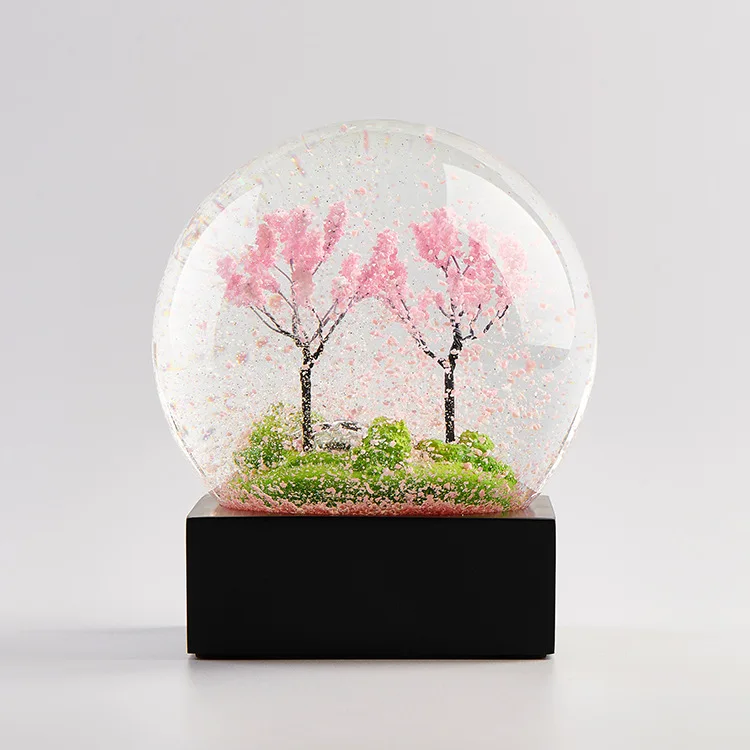 Hot Selling Spring Forest Metal Snow Tree Square Basement Water Snow ...