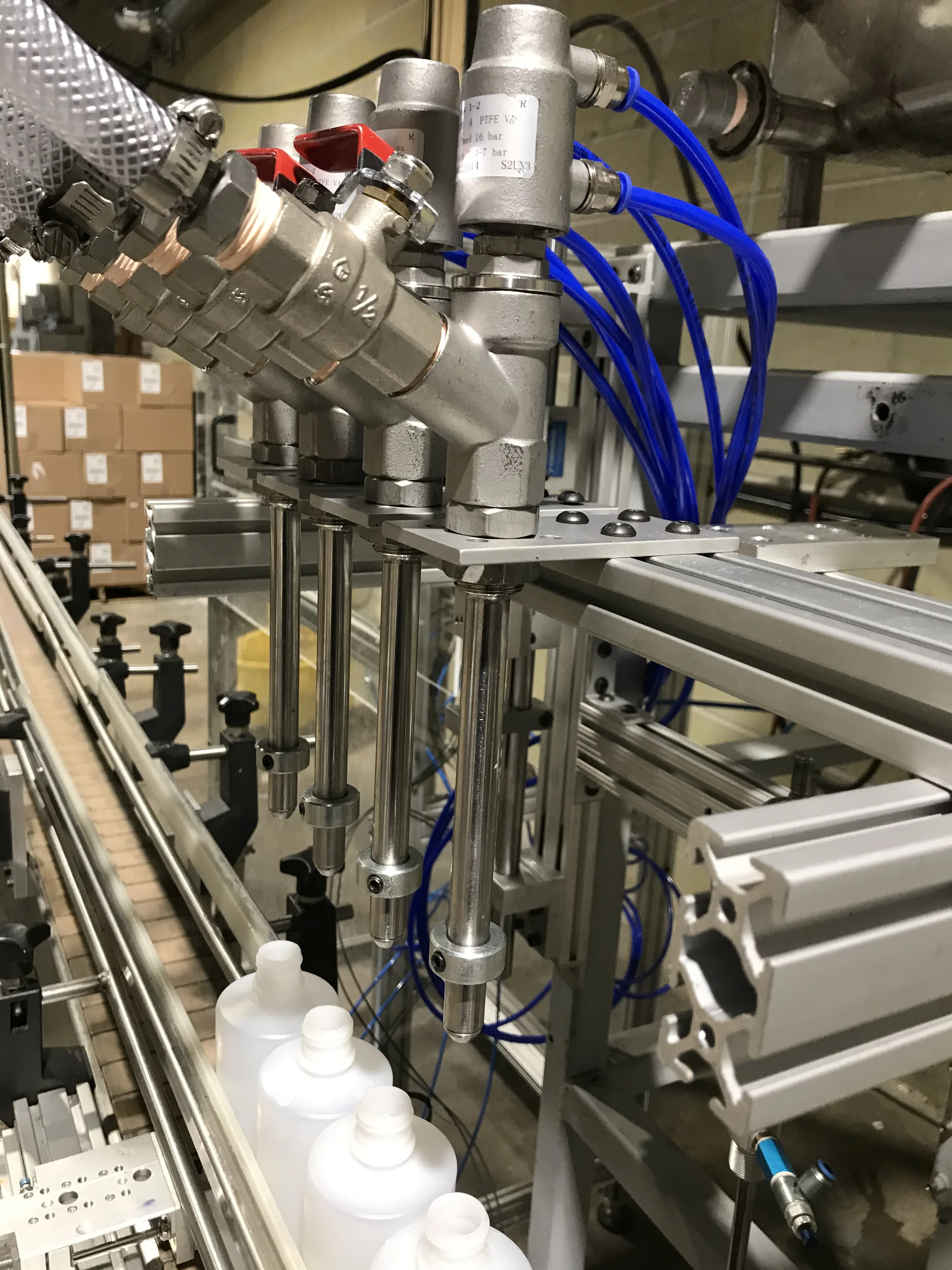 Stainless Steel Pneumatic Liquid Beer Filling Nozzle Valves