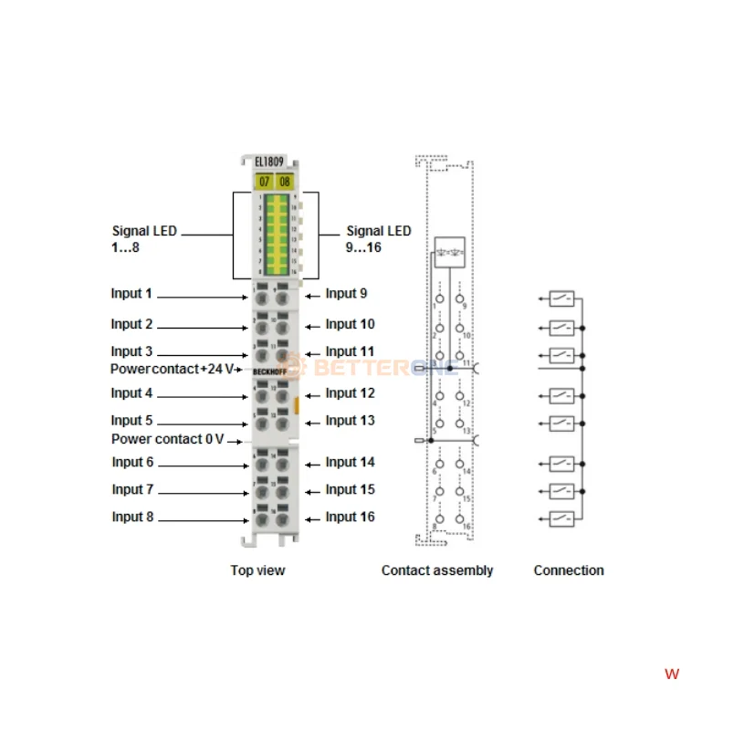 Módulo De Terminal Original Beckhoff El1809 Ethercat Entrada Digital De ...